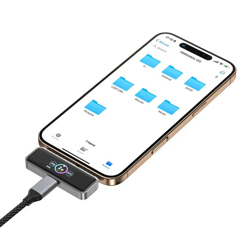 Storage USB-C & lightning port Magnetic Extended Drive for iPhone Seri ...